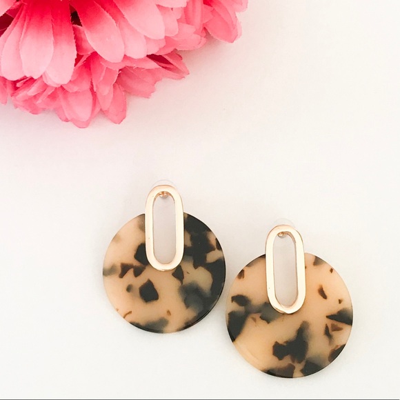 Jewelry | Resin Statement Earrings Post Back | Poshmark